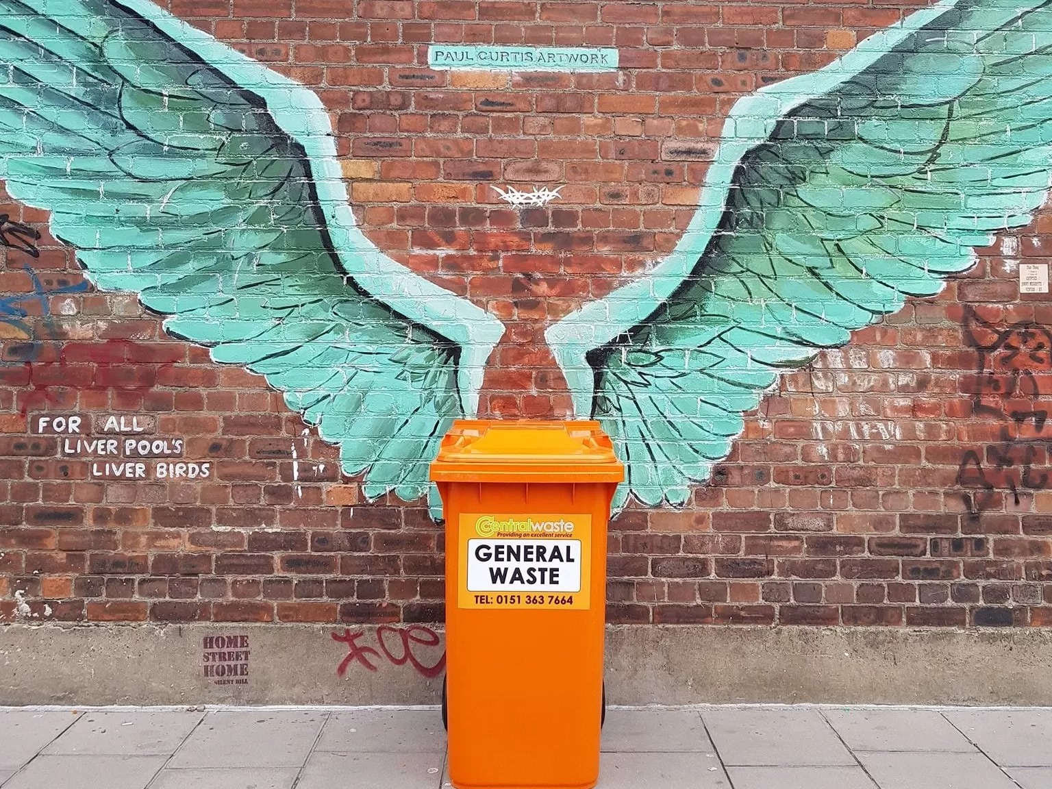 orange bin